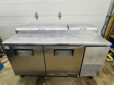 True TPP-67 Pizza Prep Table for 9 Pans - Two Door 67” Wide Fully ...