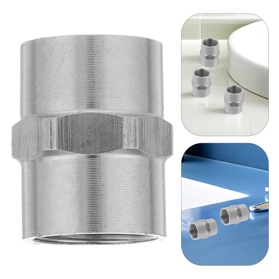 10 Pcs 1/2 Inch NPT Female Pipe Coupling Adapter Stainless Steel Pipe ...