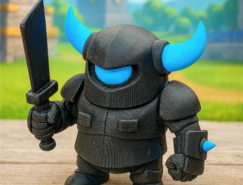 Mini PEKKA Figurine - Clash Royale 3D Printed Cute Toy for Kids, Teens ...