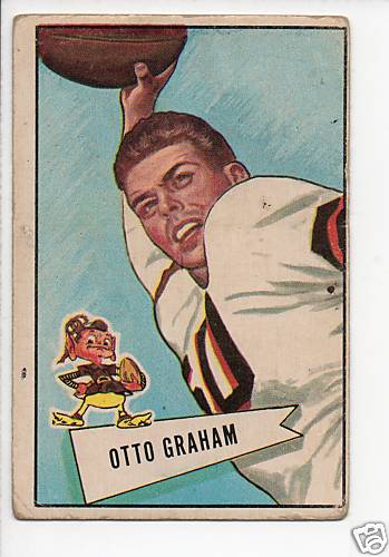 1952 Bowman Large Football Card #2 Otto Graham-Cleveland Browns Vg Card ...