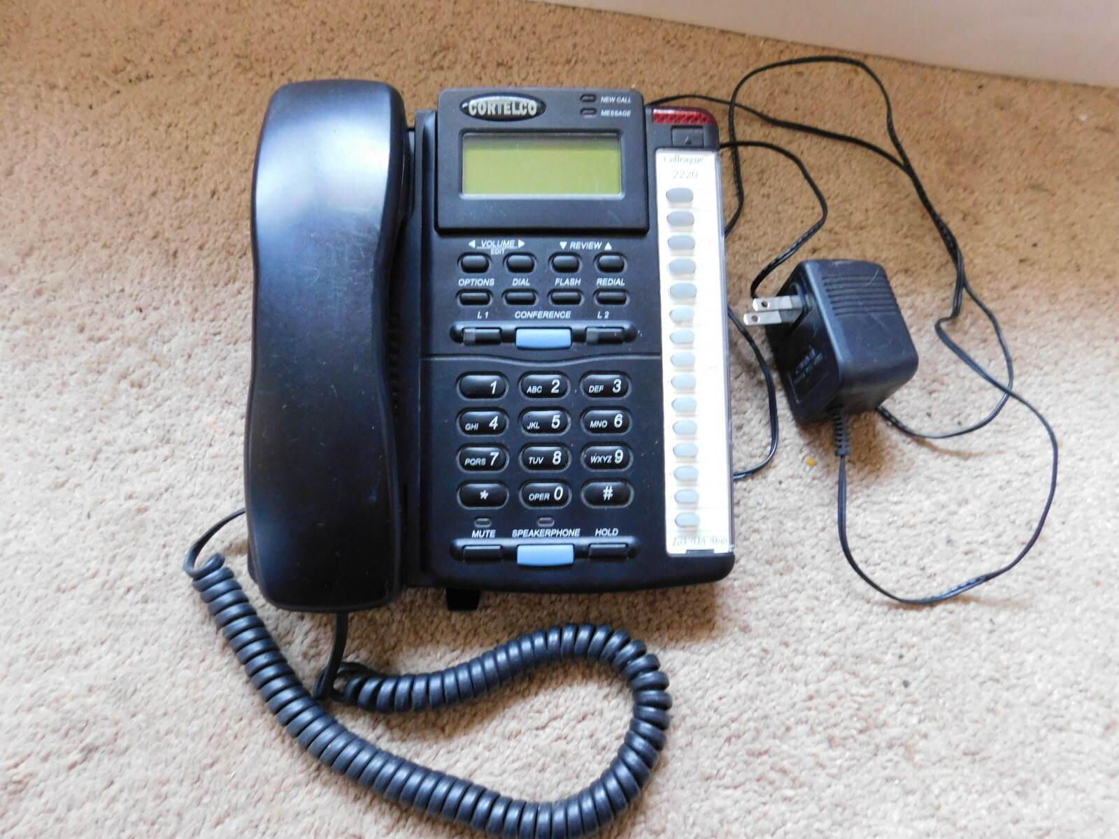Cortelco Telephone 2200 Single-Line LCD Display Caller ID Speaker Tilt ...