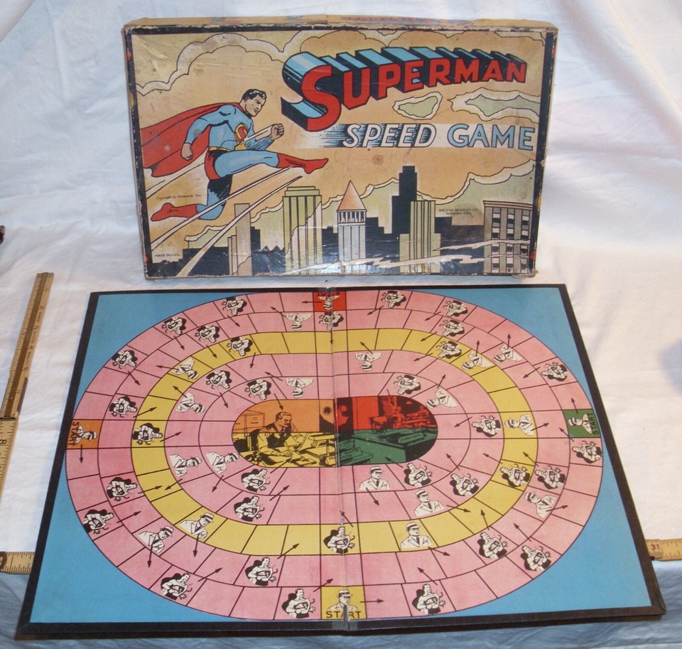 SUPERMAN SPEED GAME 1941 MILTON BRADLEY BOXED | eBay