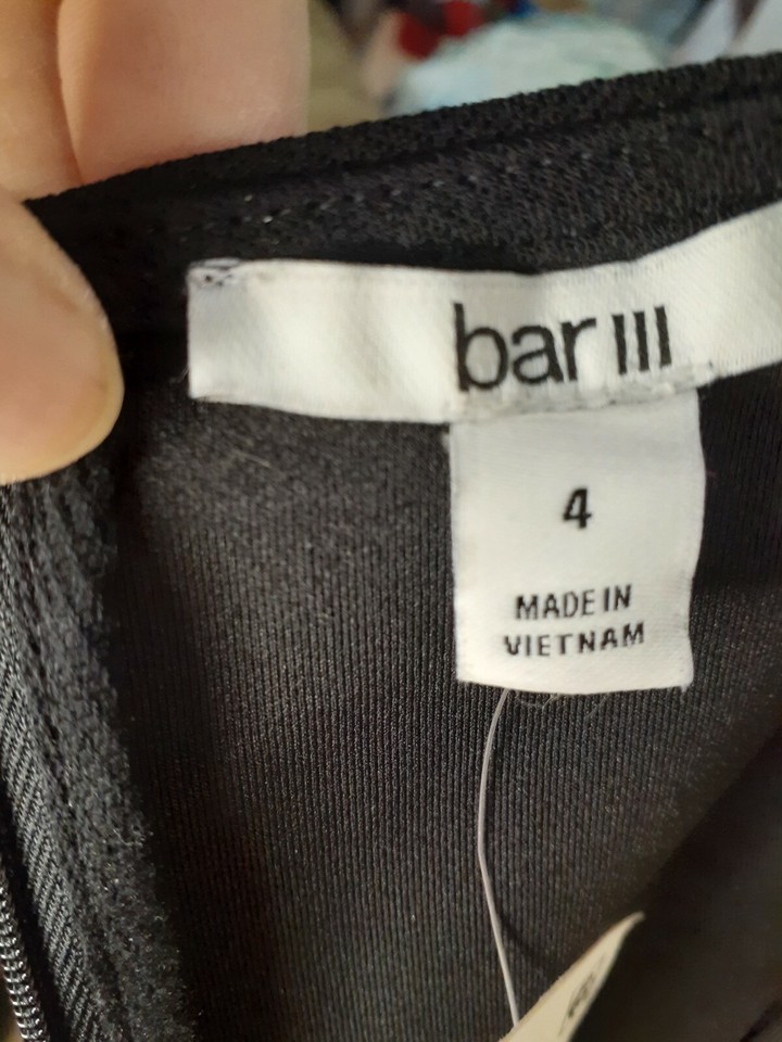 Bar III Women's Cropped O-Ring Jumpsuit Black Size 4, New with Tags ...