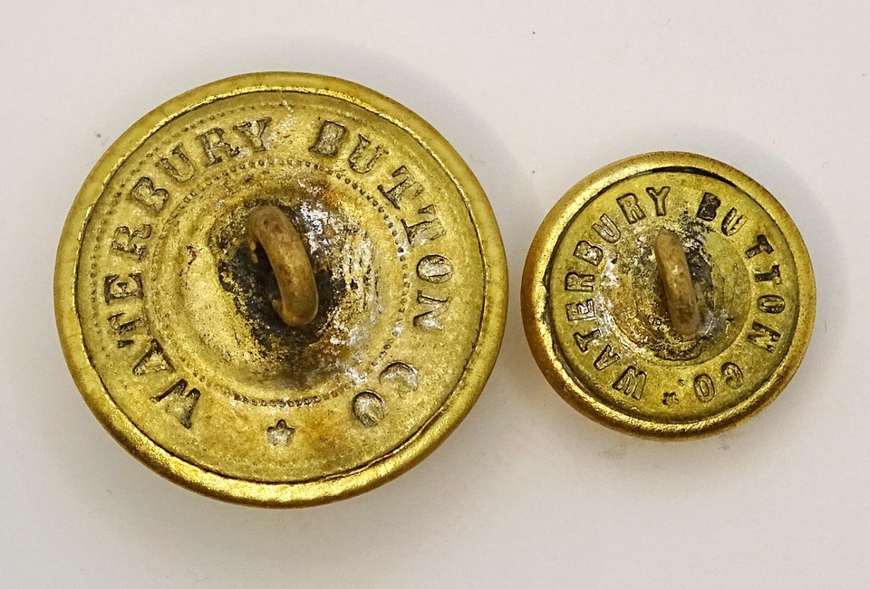2 G.A.R. Union Veteran Buttons. Civil War Veterans. USA, 19th Century ...