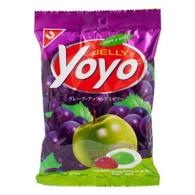 Yoyo Jelly Tropical Sweet Grape Apple Fruit Juice Jalatin Gummy Jelly ...