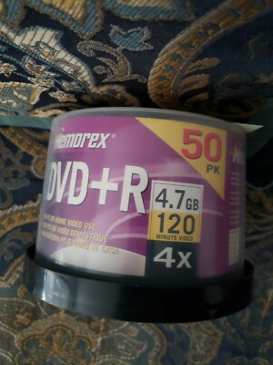Memorex DVD+R 4x 4.7GB 22/50 Pack Spindle Blank DVD Media Disks | eBay