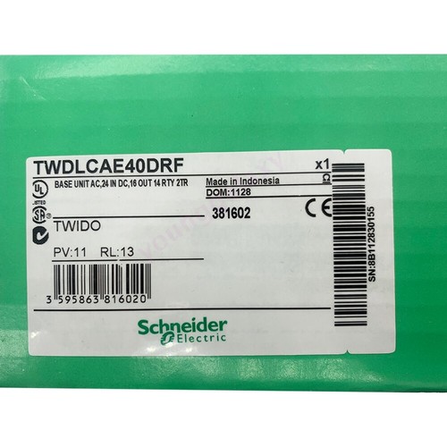 TWDLCAE40DRF Schneider Twido PLC 24 In Programmable Logic Controller ...