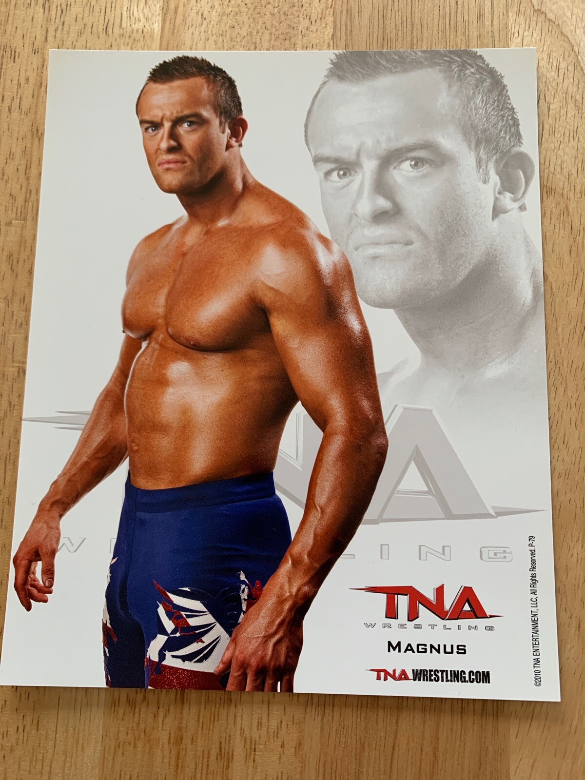 MAGNUS OFFICIAL 2010 IMPACT WRESTLING 8X10 PROMO PHOTO UN-SIGNED WWE ...