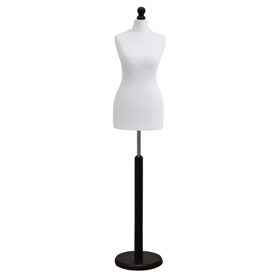 Size 14/16 Female Tailors Dummy White Retail Torso Display Dressmakers ...