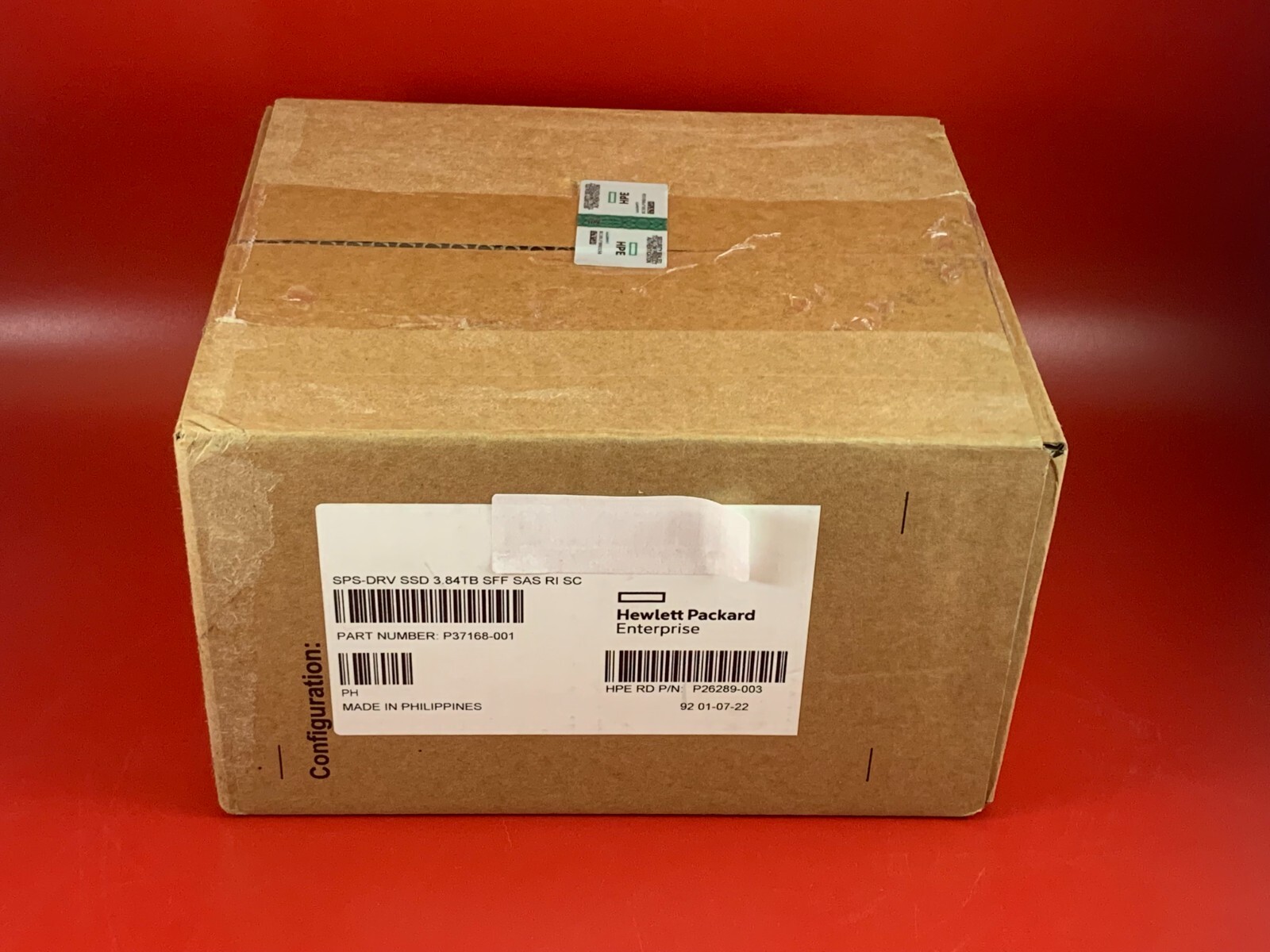 P37168-001 P26306-B21 HPE 3.84TB SAS 24G RI SFF 2.5" SC PM6 SSD HPE NEW ...