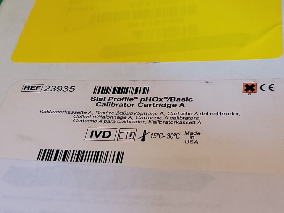 Nova Biomedical pHOx/Basic Calibrator Cartridge 23935 | eBay