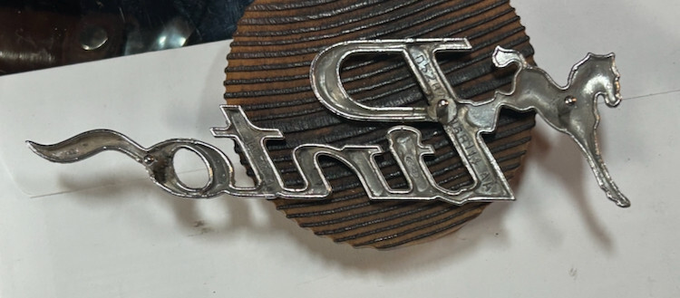 OEM 1971-77 FORD PINTO SCRIPT NAMEPLATE EMBLEM D52B-16B114-AA | eBay