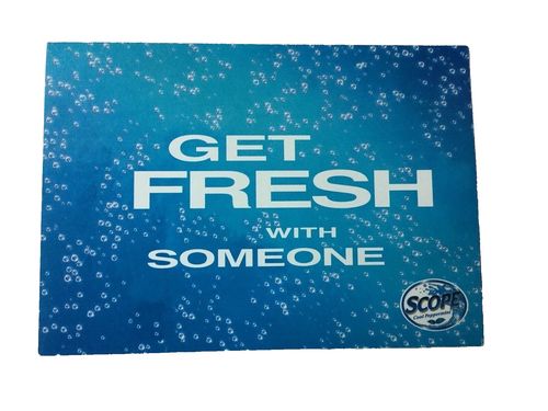 VTG Postcard Scope Mouthwash Get Fresh With Someone 1998 Advertising 4 ...