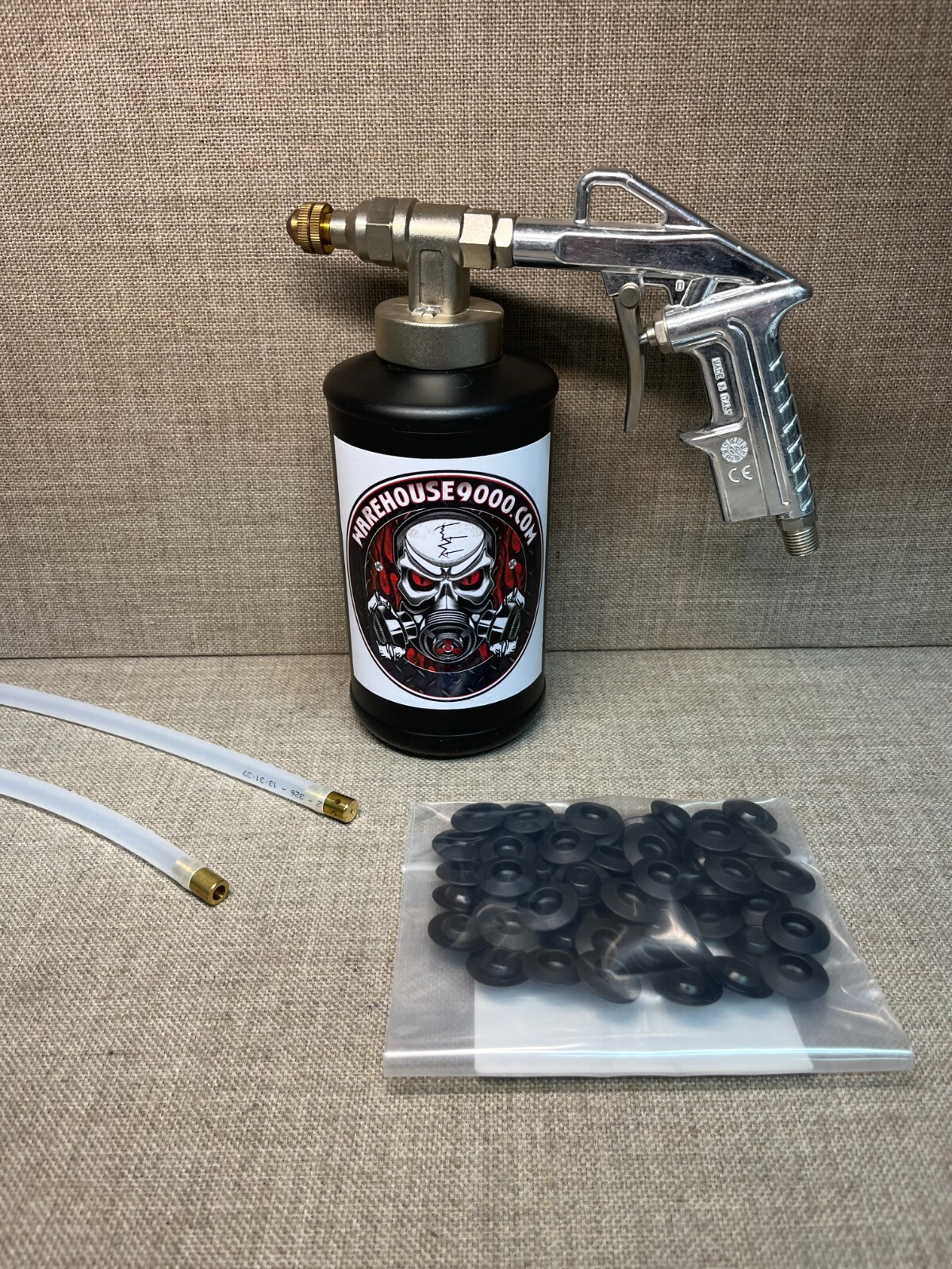 Pro Undercoating Spray Gun with 2 Wands, 1 Quart Bottle, and 50 Rust ...