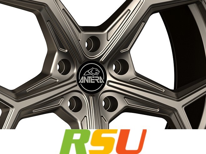 4x Antera A101 stone bronze 10.5x22" ET50 LK5 112 ML 66.6 Alufelgen 22 ...