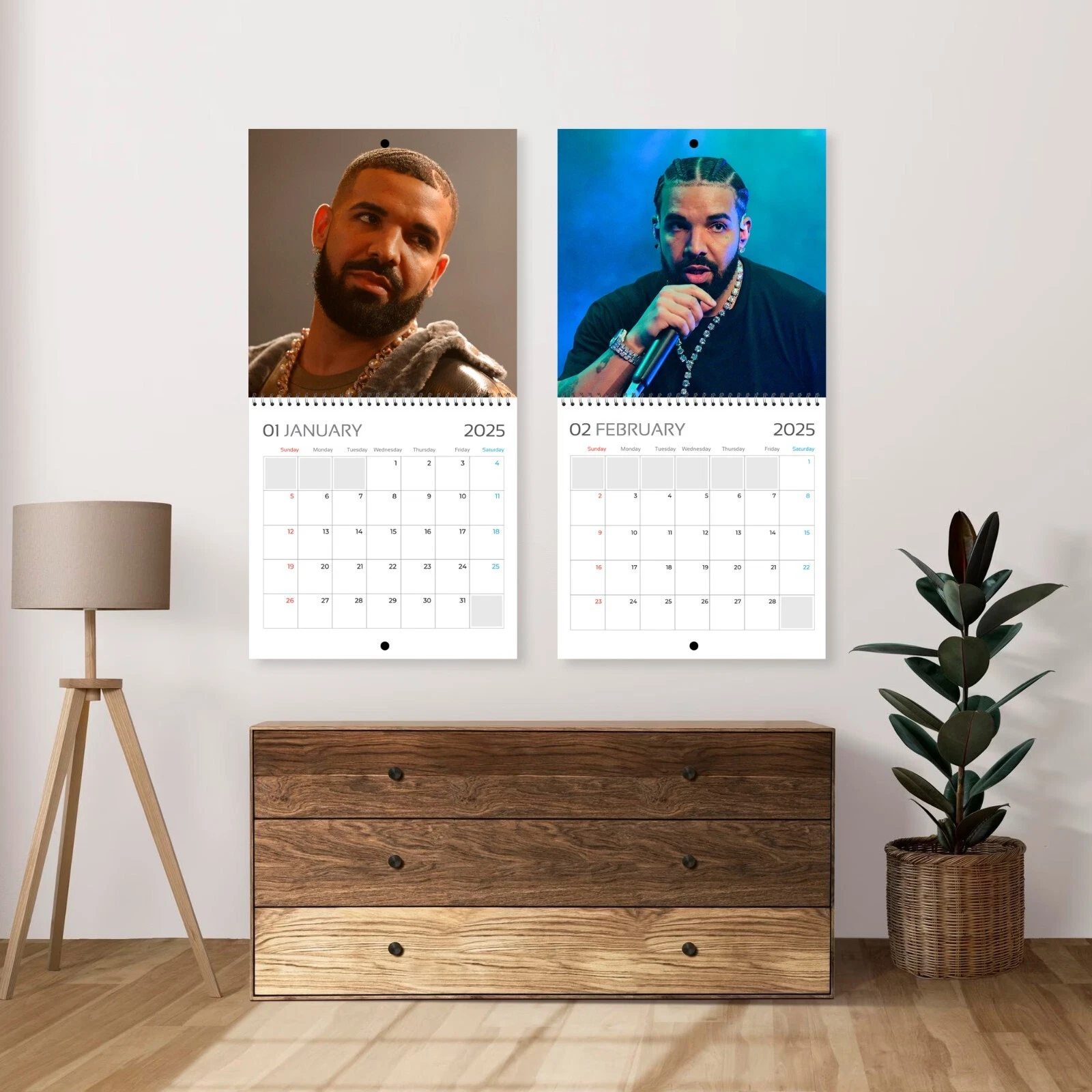 Drake 2025 Music Calendar, 12-Month Celebrity Wall Calendar, Fan Gift ...