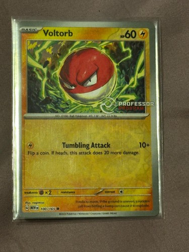 Pokémon Professor Program Voltorb 100/165 Reverse Holo (Read ...