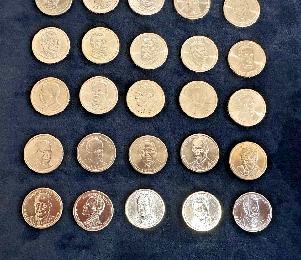 US Presidential Dollar Set COMPLETE 40 Coins Total "Brilliant ...