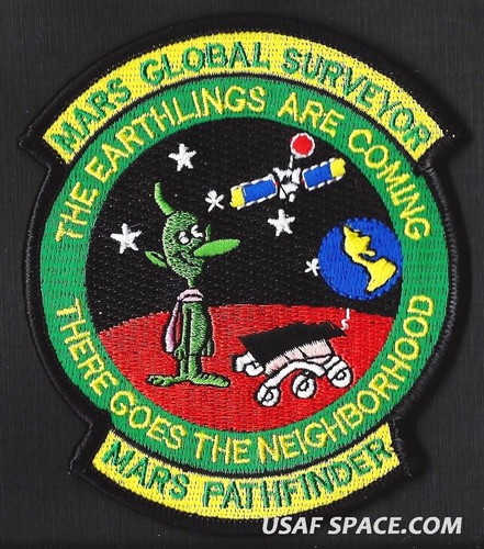 NASA MARS GLOBAL SURVEYOR SATELLITE PATHFINDER ROVER JPL SPACE PATCH ...