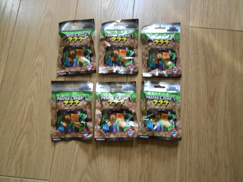 Minecraft Jada Blind Bag Nano Metalfigs Die-Cast Mini Figures - 6 x ...