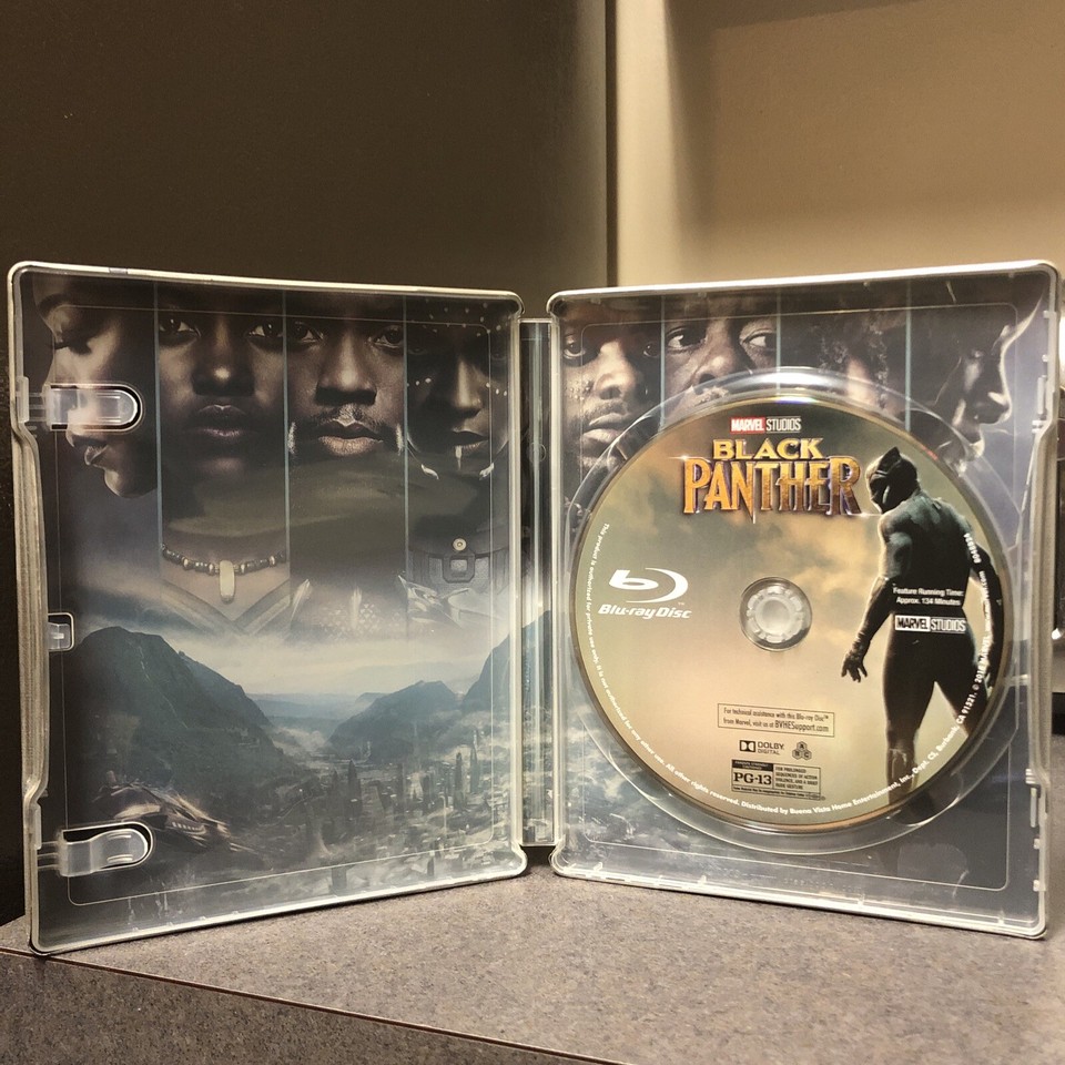 BLACK PANTHER + BEST BUY COLLECTIBLE STEELBOOK + BLU-RAY + DIGITAL CODE ...