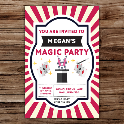 Magic Birthday Invitations
