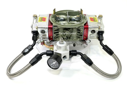 Return Style Fuel Pressure Regulator Kit w/ Gauge, Carb Bracket, & Fuel ...