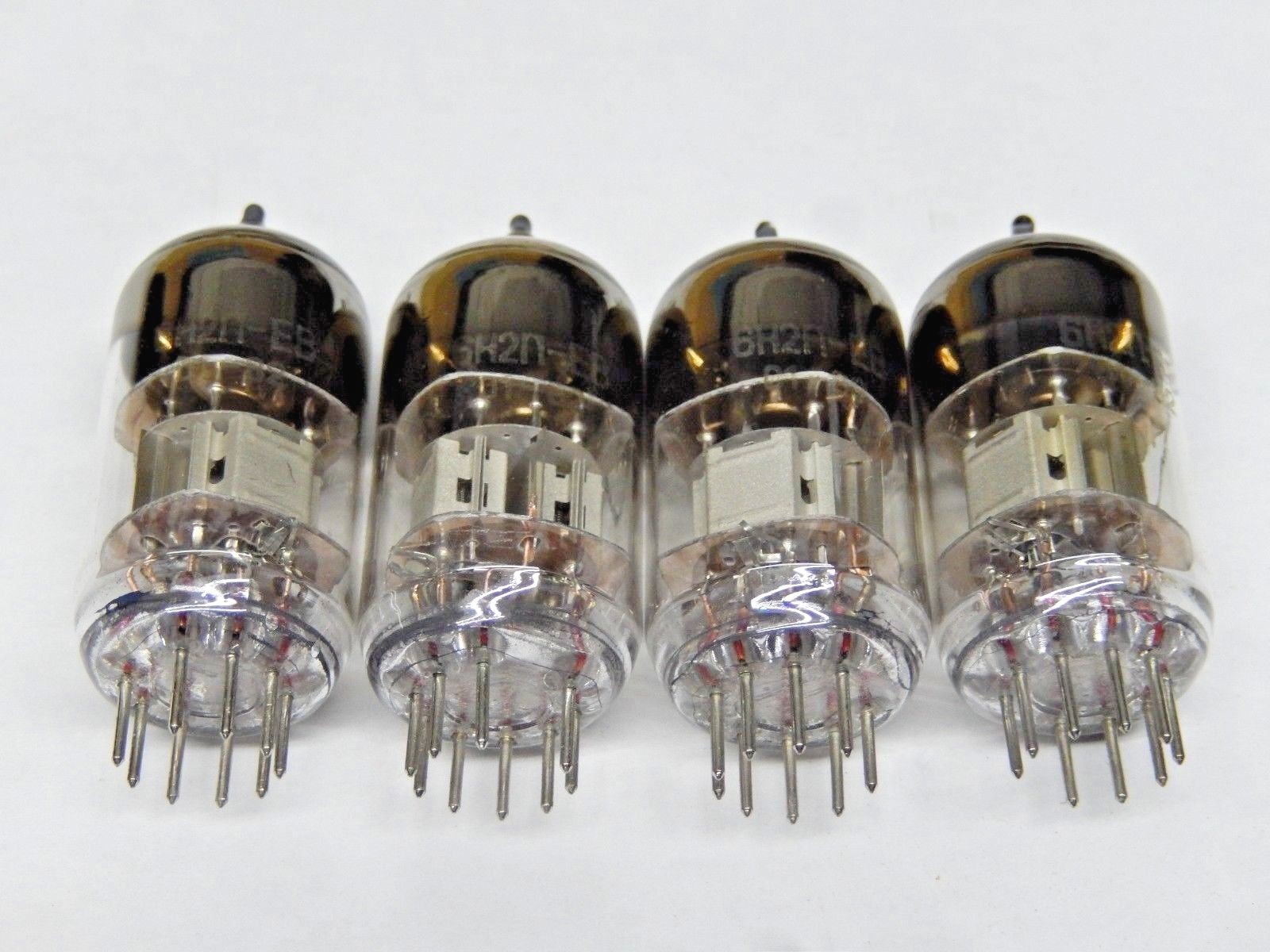 6N2P-EV=12AX7= ECC83 Russian Tubes OTK/RHHOMBUS/GOLD GRID /TESTED! YEAR ...
