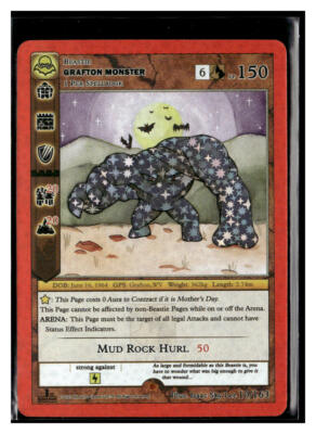 2021 MetaZoo Nightfall 1st Edition #10/163 Grafton Monster Reverse Holo ...