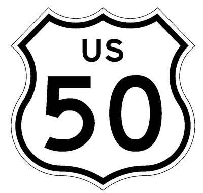 US Route 50 Sticker Decal R1032 Highway Sign Road Sign | eBay