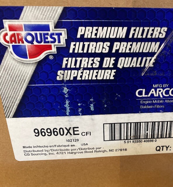 (1) Carquest 96960XE Extended Efficiency Fuel/Water Separator Filter 6 ...