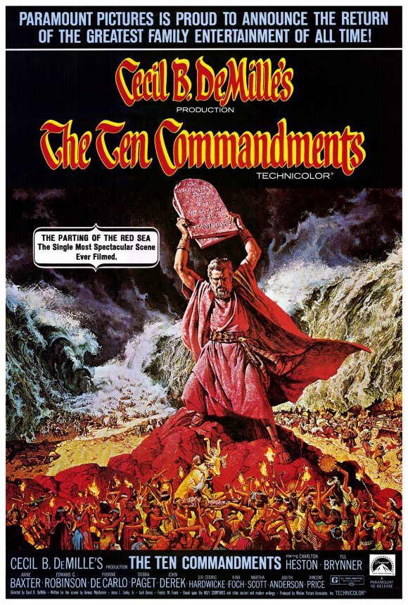 The Ten Commandments 1956 Poster