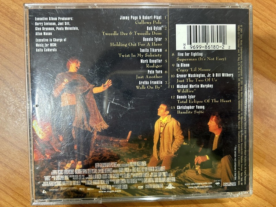 Bandits (Motion Picture Soundtrack) : Bandits CD 2001 Bob Dylan, Tanita ...