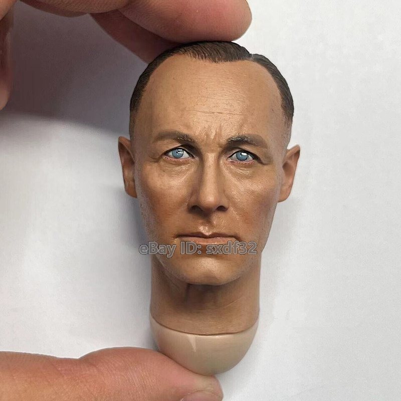 1:6 WW2 Head Sculpt Male German Commander Model For 12'' Action Figure ...