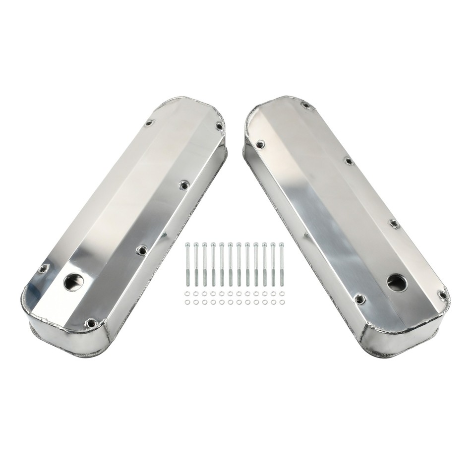 Polished Fabricated Aluminum Valve Covers for Ford BBF 429 460 V8 Big ...