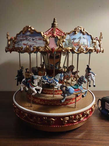 Mr Christmas Triple Decker Carousel Plays 50 Songs 2009 Tested Works W ...