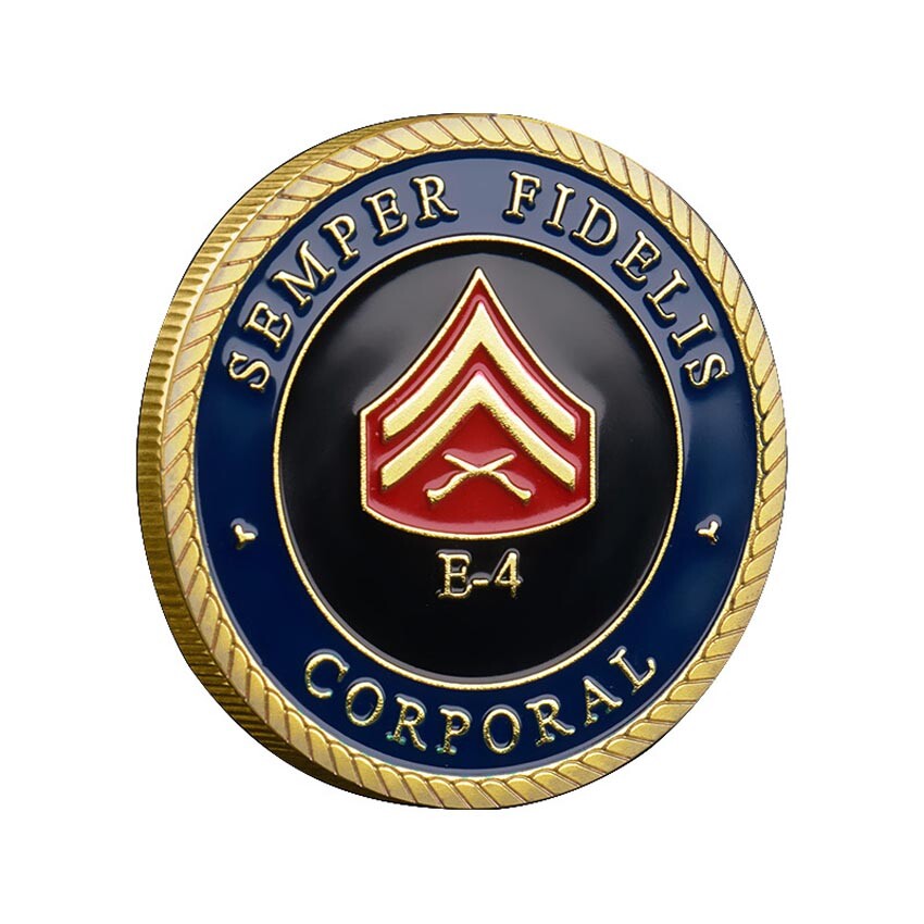 United States Marine Corps Challenge Coin Corporal E4 EST 1775 ...