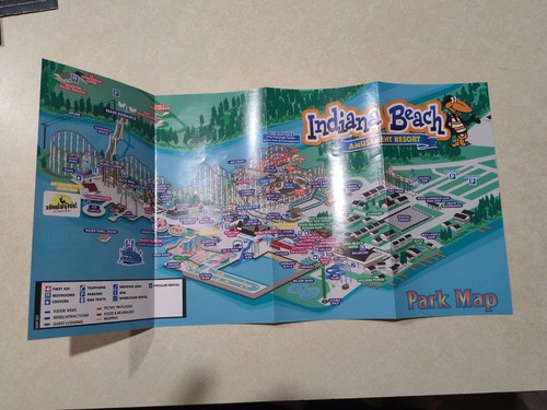 2011 Indiana Beach Amusement Park Map | eBay