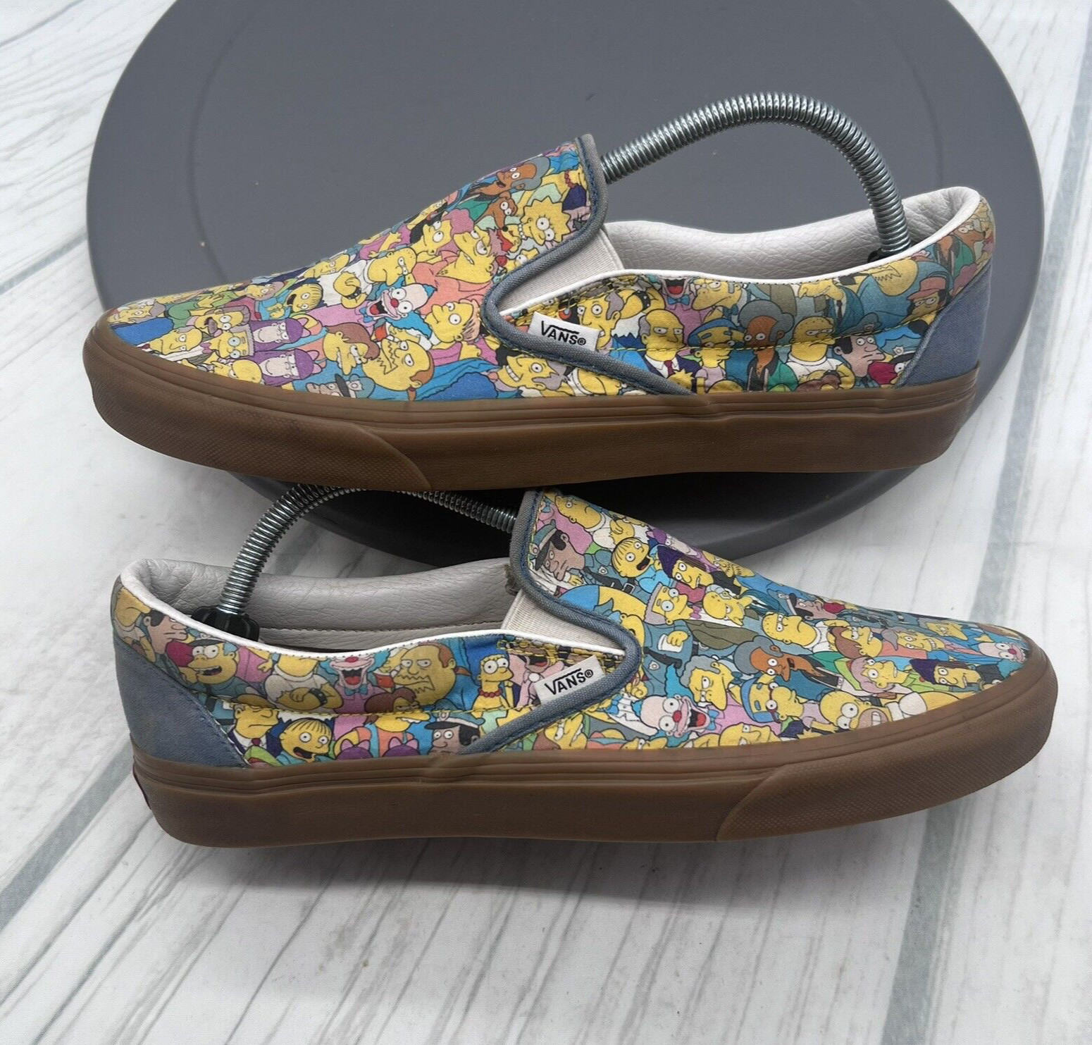 Rare Vans Shoes Customs The Simpsons Springfield Mens… - Gem