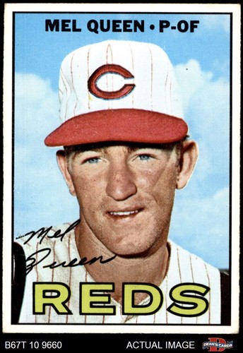 1967 Topps #374 Mel Queen SL Reds COMMON VARIATION CORRECT 4.5 - VG/EX+ ...