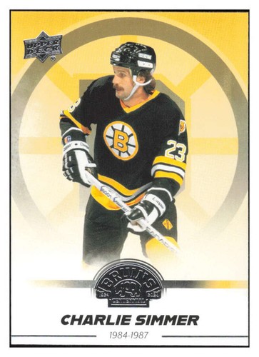 Charlie Simmer 2023-24 Upper Deck Boston Bruins Centennial #17 NHL Box ...