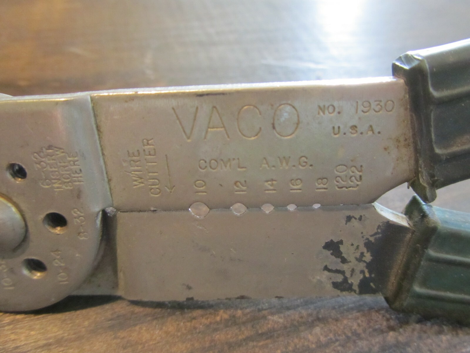 Vintage VACO Wire Strippers Crimpers Cutters No. 1930 | eBay