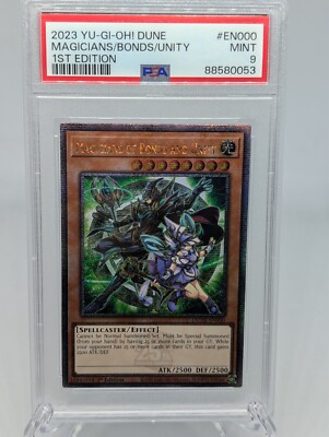 YUGIOH - Magicians of Bonds and Unity - DUNE-EN000 1st ed. - PSA 9 | eBay