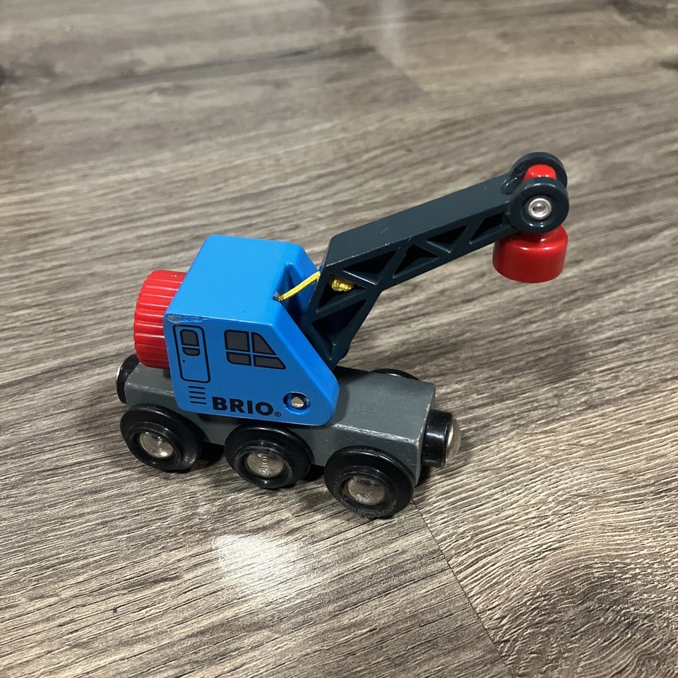 Brio World Freight Ship Crane 33534 - Blue Crane Cargo Boat Shipping ...