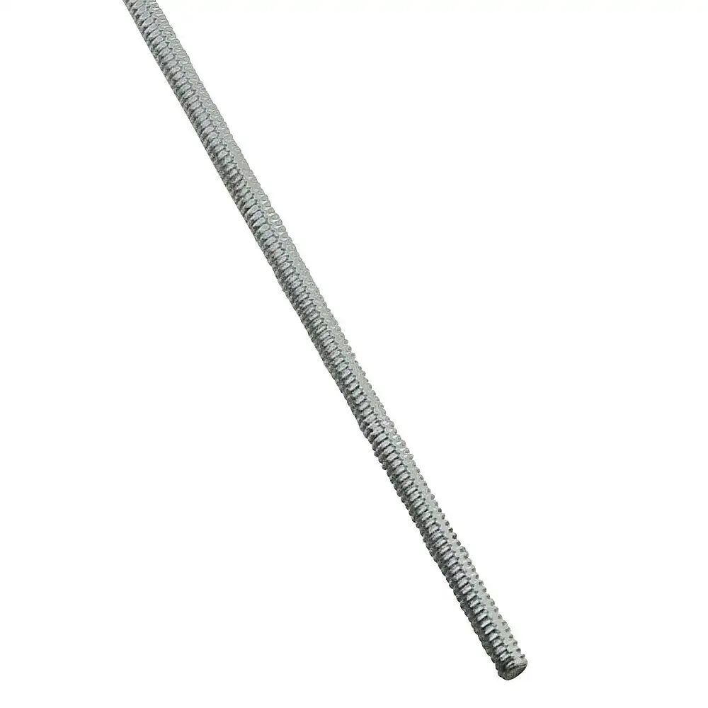National Hardware N179-382 Threaded Steel Rod #6-32 Tpi by 24" Zinc ...