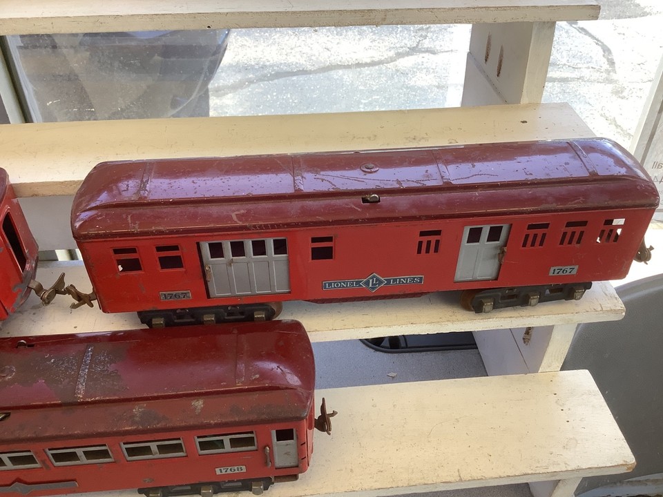 LIONEL PREWAR STANDARD GAUGE #1766/1767/1768 PASSENGER CARS!!! | eBay