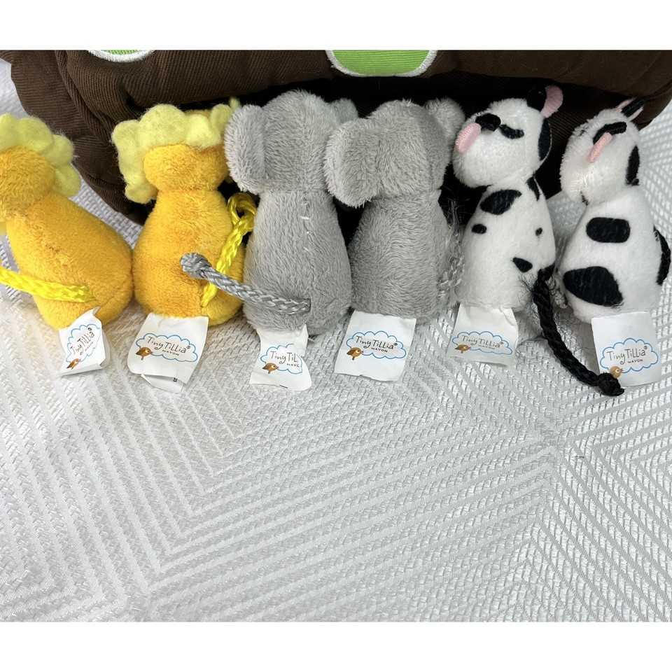 Noah's Ark Plush Stuffed Toy Set Avon 6 Animals/3 Pair 3" Mini & Ark ...