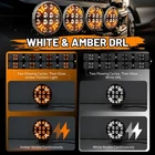 Pair 7inch Spotlight Round Led Headlight Driving Lights Spot Black
