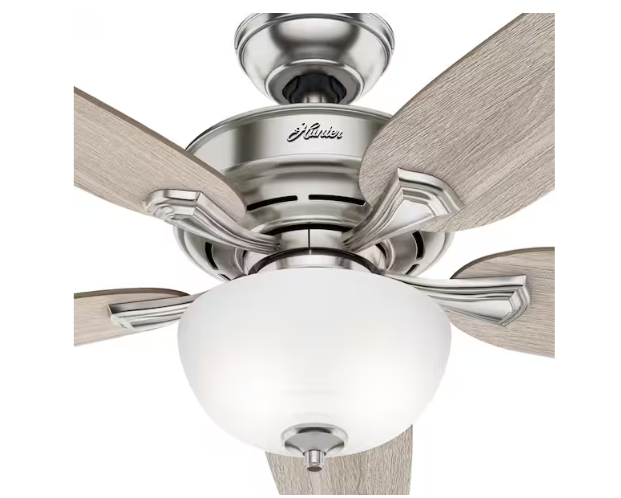 Hunter Channing 54 in Hunter Express Indoor Brushed Nickel Ceiling Fan ...