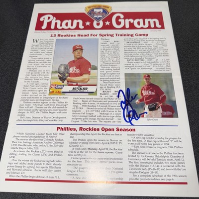 Tyler Green Autographed Signed Phan*O*Gram 8.5x11 Booklet January 1994 ...